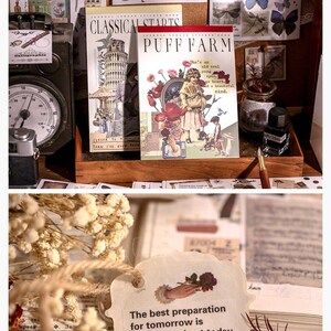 50 Sheets Sticker Booklet Vintage Sticker Book Journal - Etsy