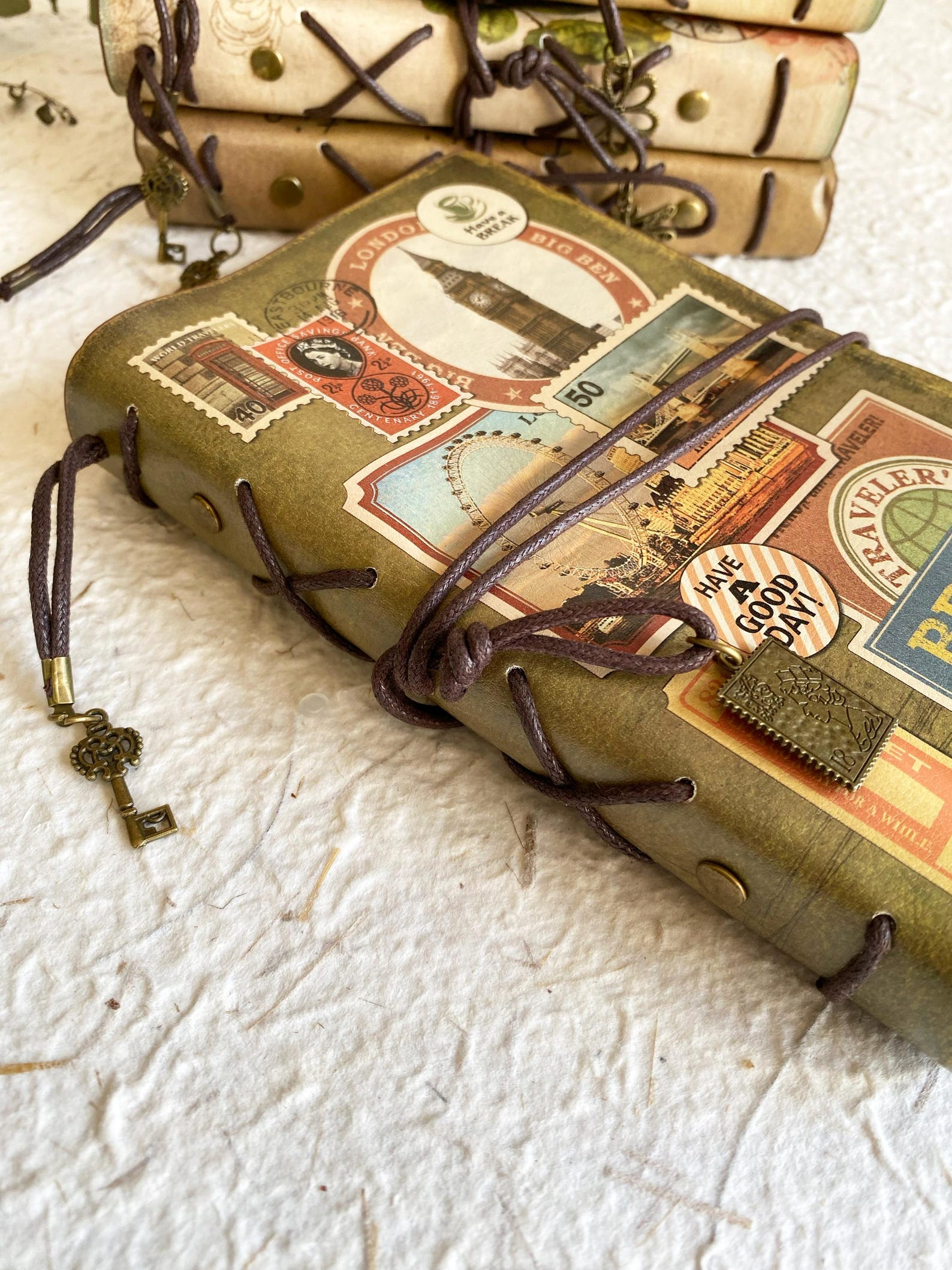 Vintage Style Travel Journal, Scrapbook, Art Journal, TN Journals ...