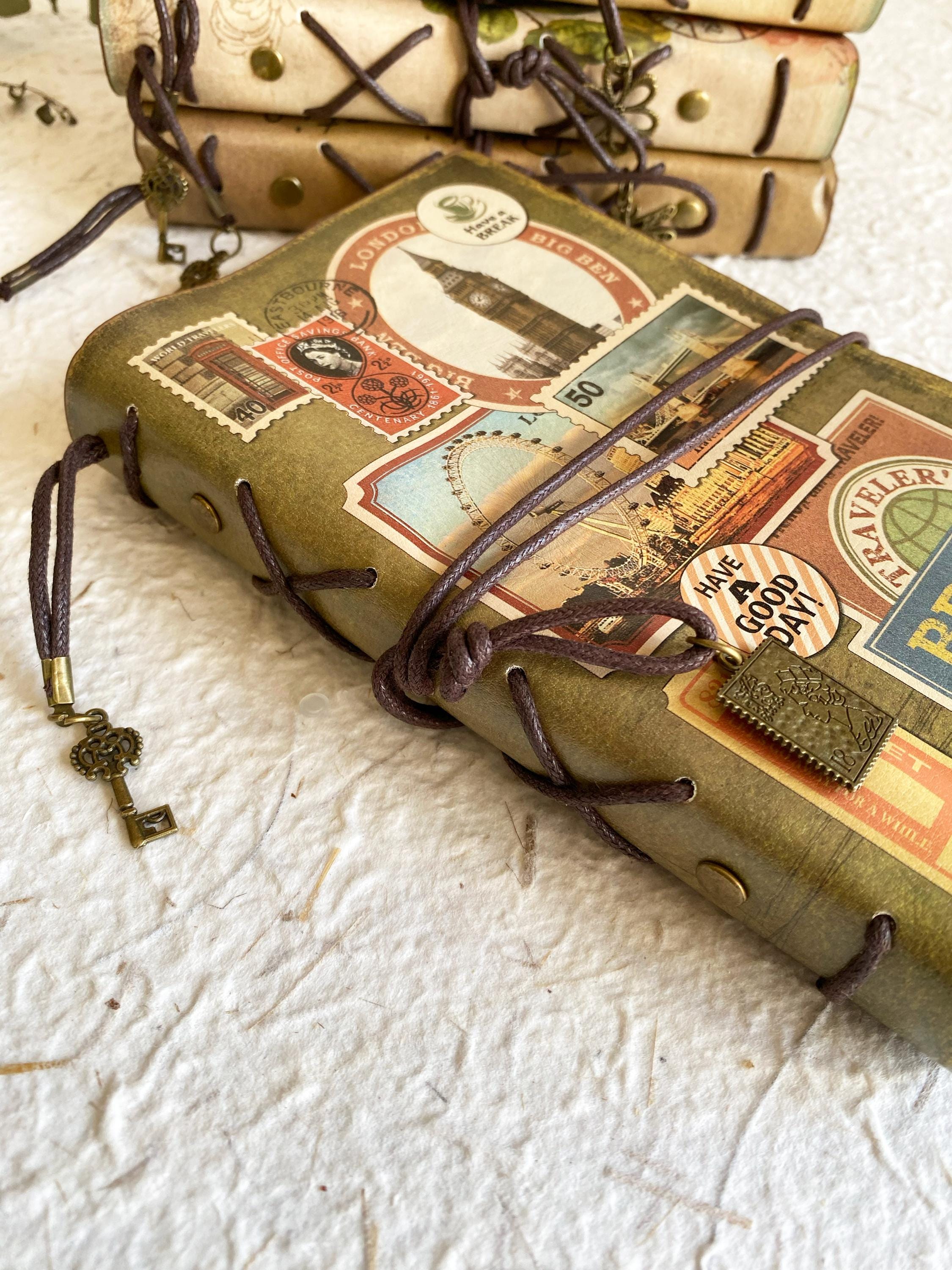 Vintage Style Travel Journal, Scrapbook, Art Journal, TN Journals ...