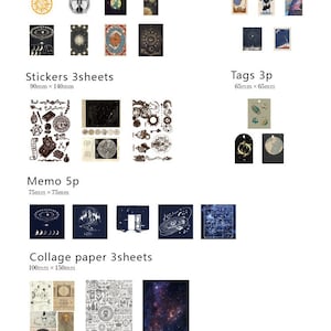 Astrology Astronomy Theme Craft Paper Pack, Junk Journal Kit, Scrapbook ...