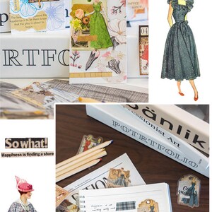 30pcs Old Fashion Stickers, Journal Stickers, Figure Stickers, Old ...