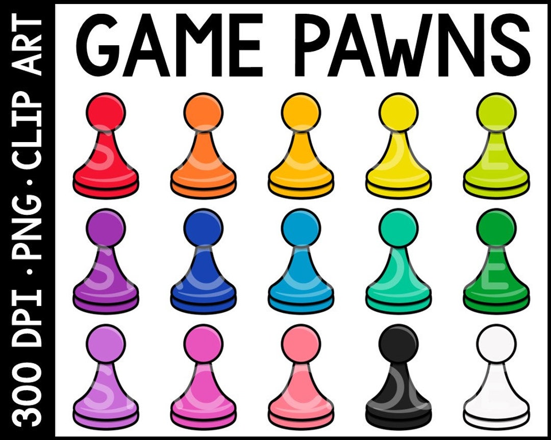 Game Pawns, Game Pieces, Game Clip Art, Moveable Clip Art, Clip Art for ...