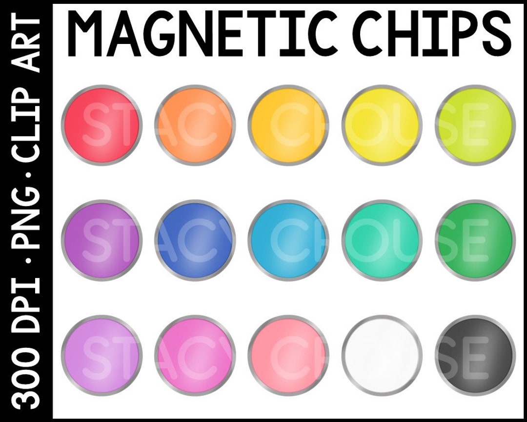 Magnetic Chips, Tokens, Clip Art, Moveable Clip Art, Clip Art for ...