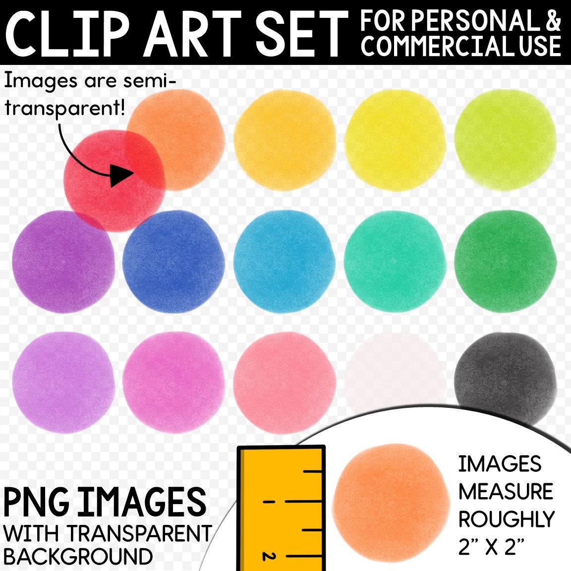 Bingo Dots, Spots, Clip Art, Moveable Clip Art, Clip Art for ...
