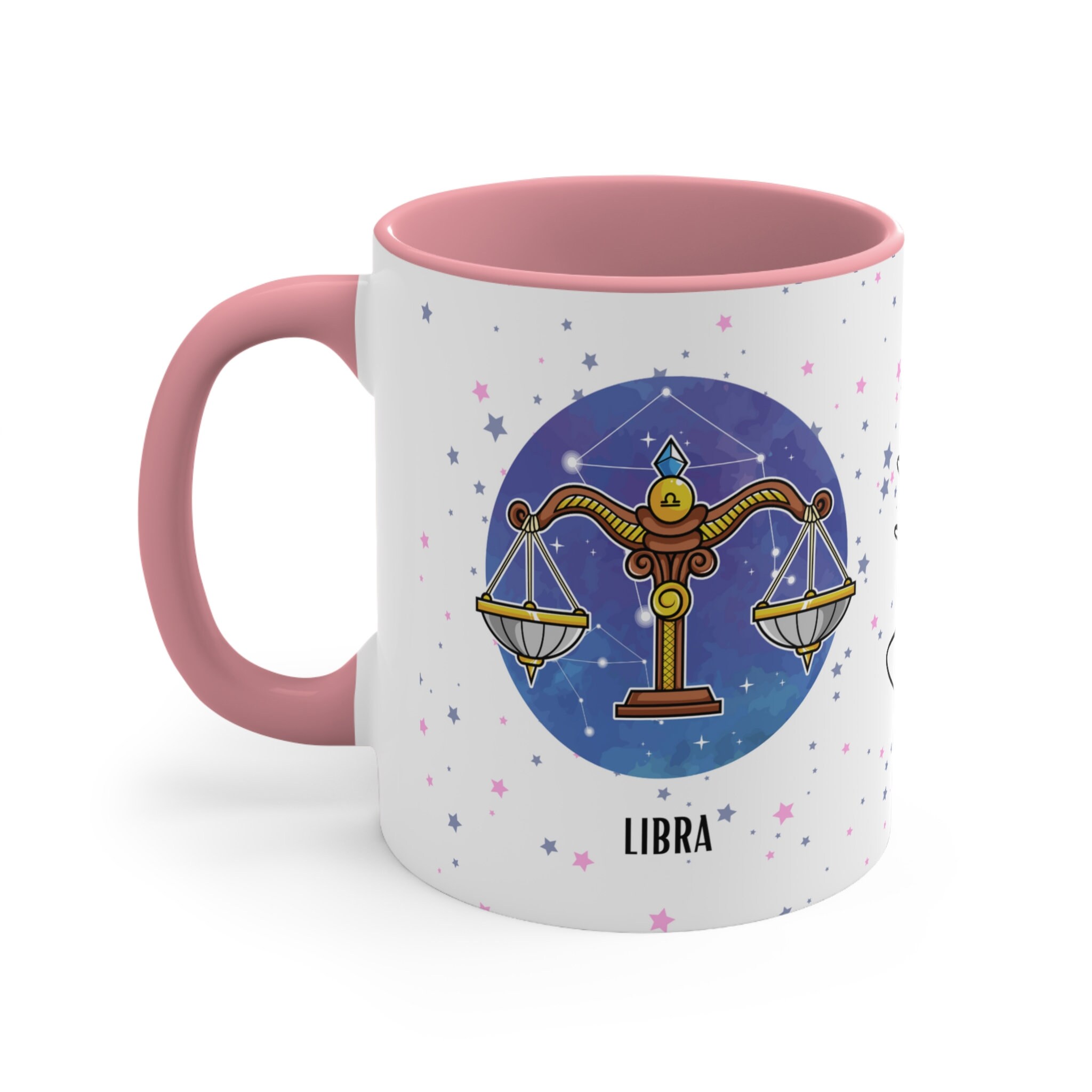 Libra Coffee Mug Personalized With Name, Zodiac Gift for Him, Zodiac ...