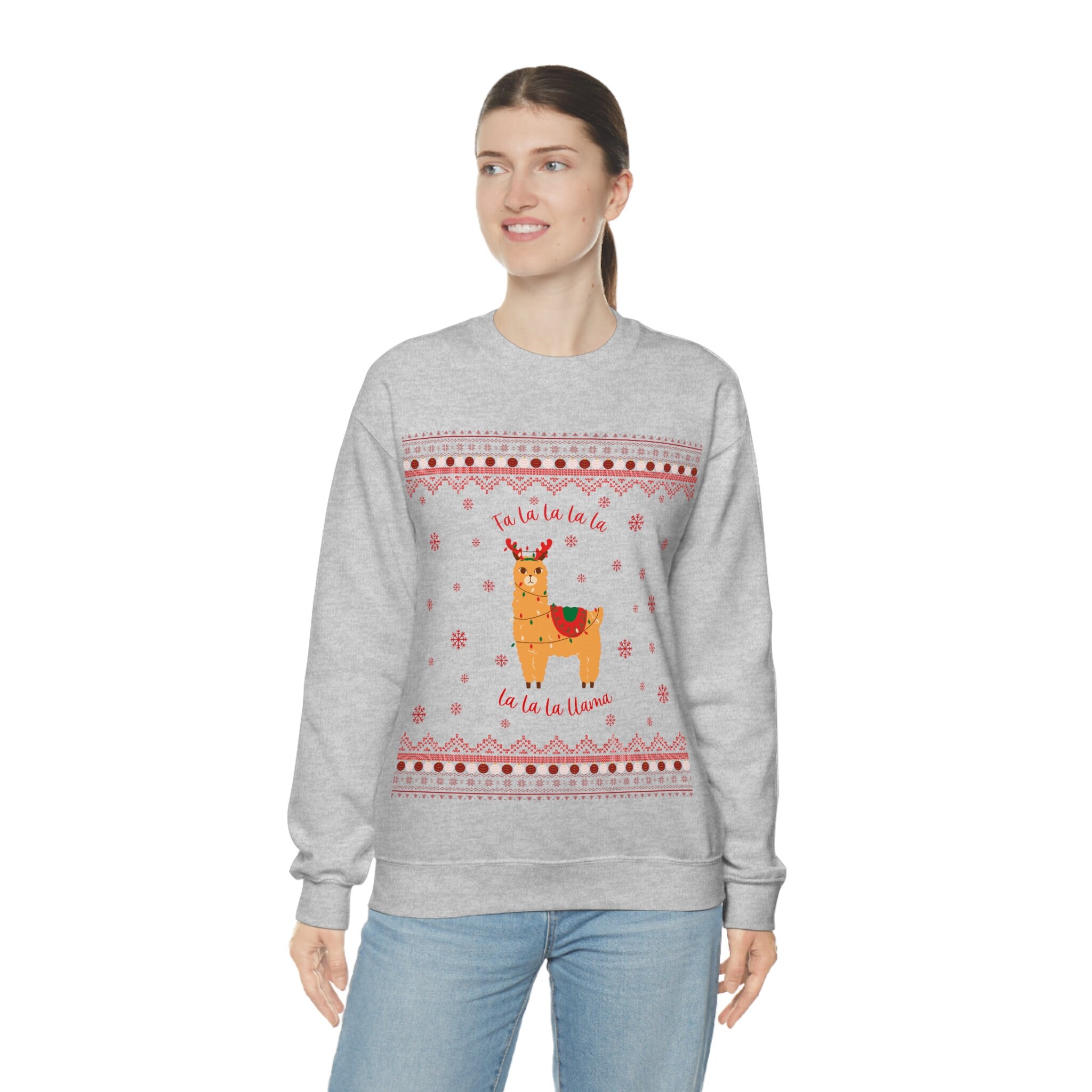 Christmas Llama Hoodie Christmas Llama Shirt Christmas Llama - Etsy