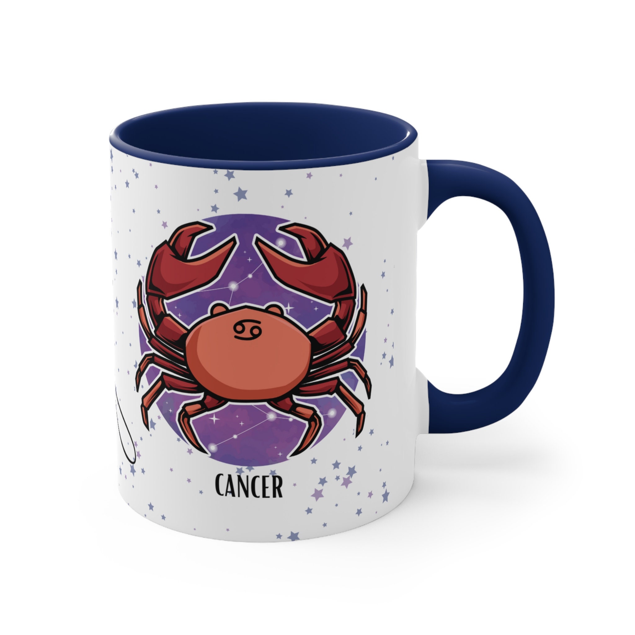 Cancer Coffee Mug Personalized With Name, Zodiac Gift for Him, Zodiac ...