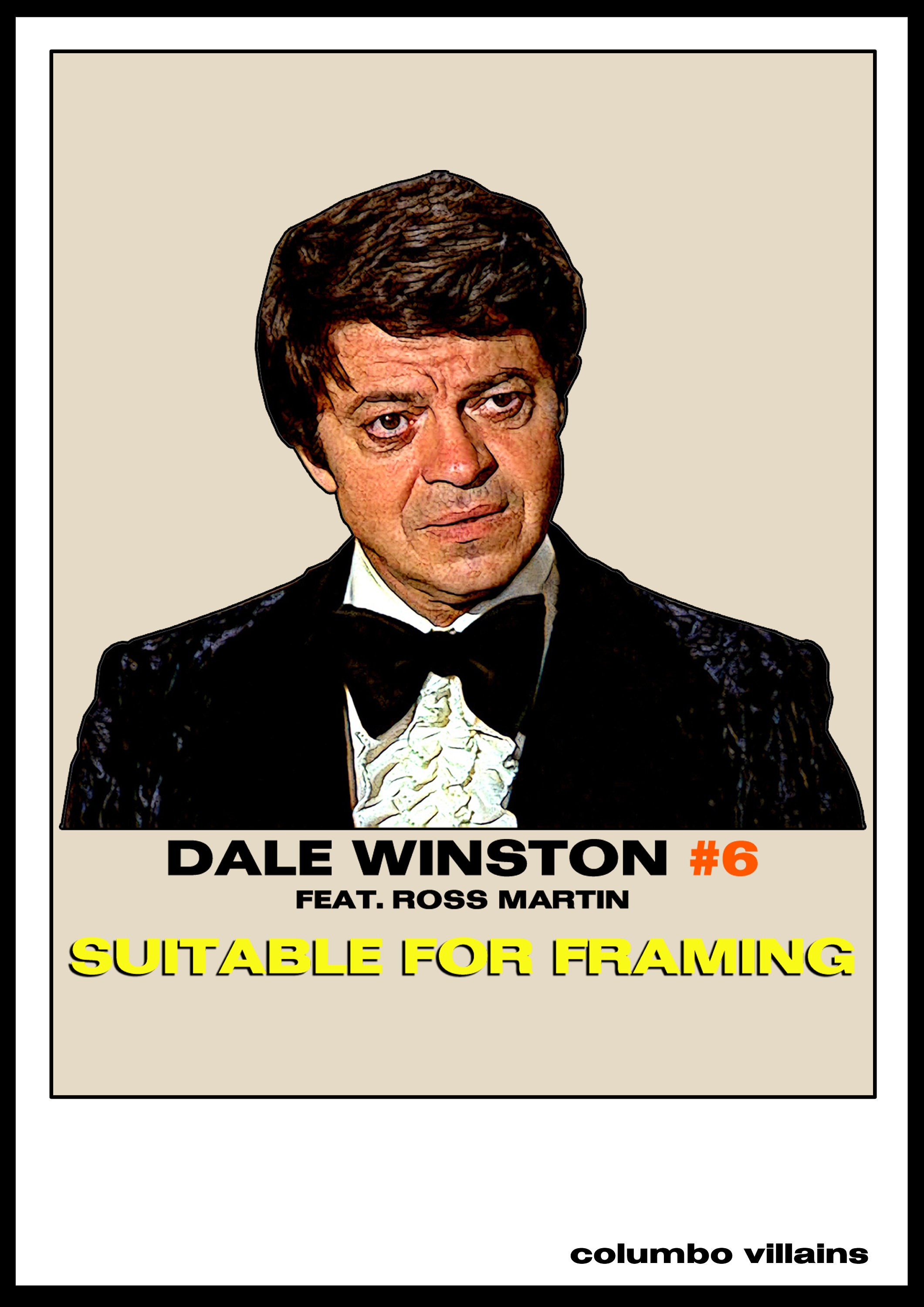 Columbo Villains: A4 Choose Any 10 - Etsy