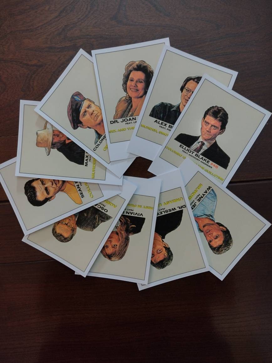 Postcard Columbo Villains. Complete Set. - Etsy