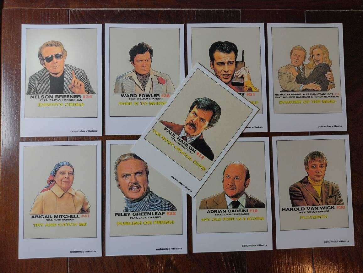 Columbo Villains Postcards A6 - Etsy UK