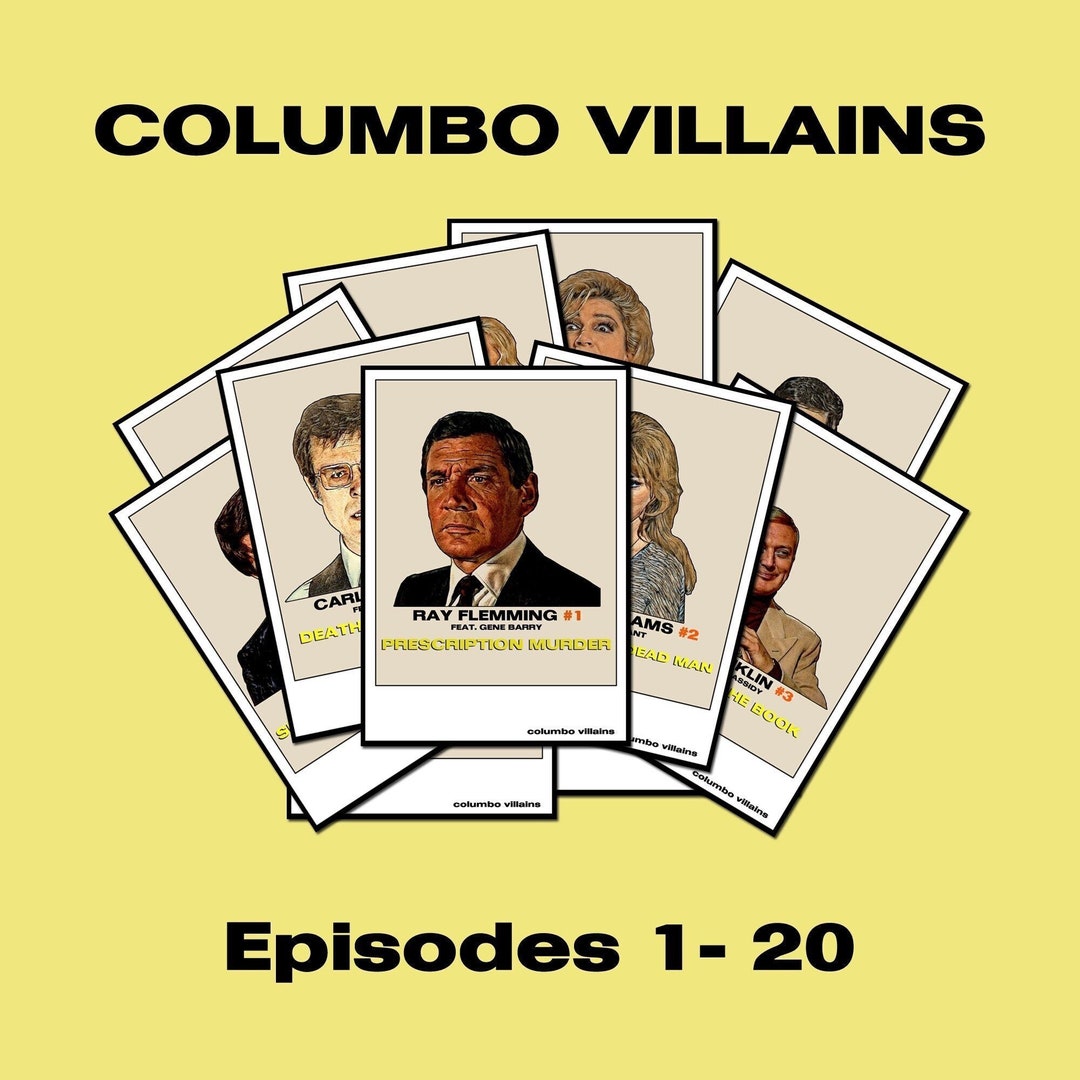 Ep - 1-20. Columbo Villains Postcard PDF Download - Etsy