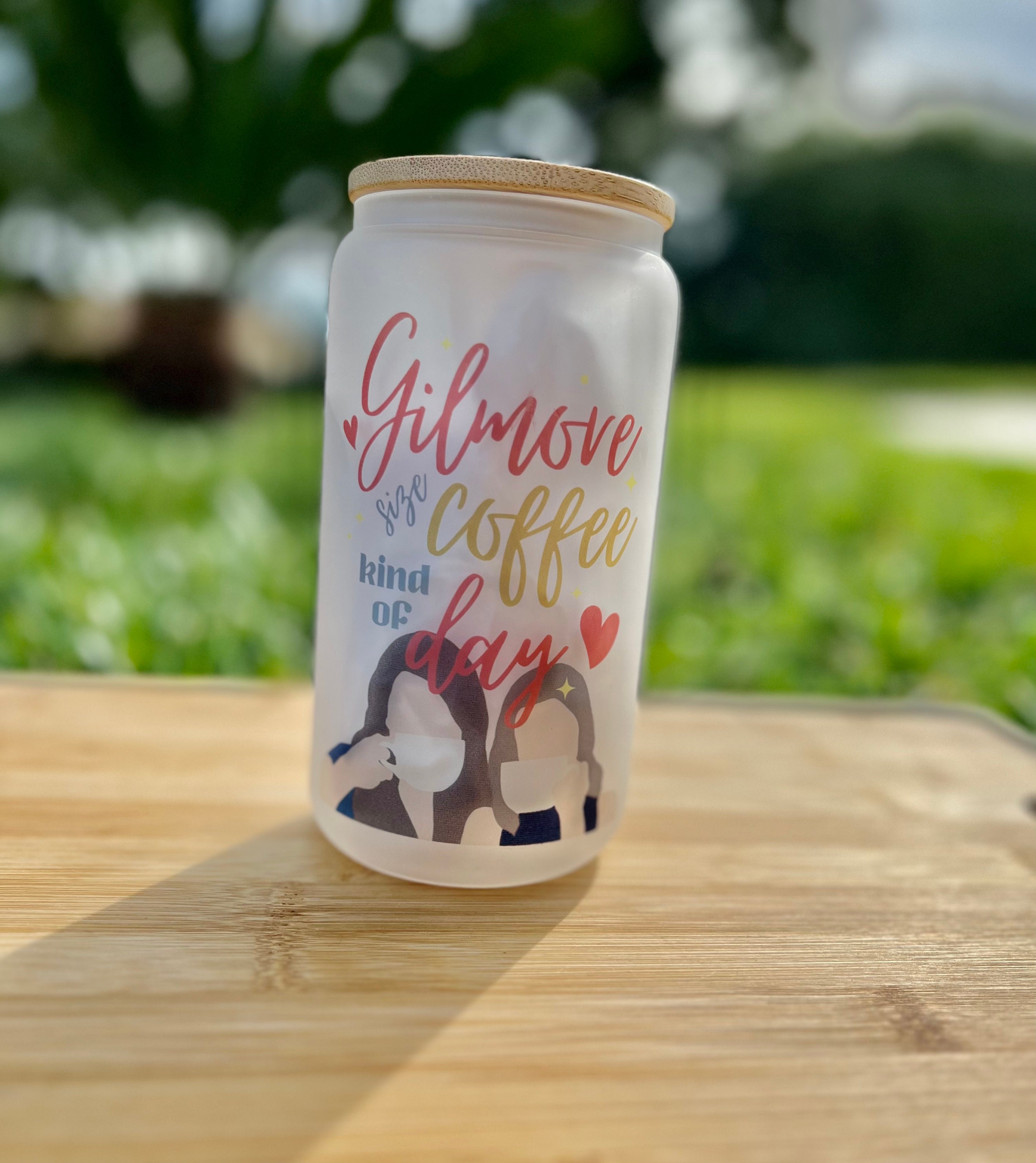 Gilmore Girls//16oz Sublimation Libbey Glass Can//handmade by - Etsy