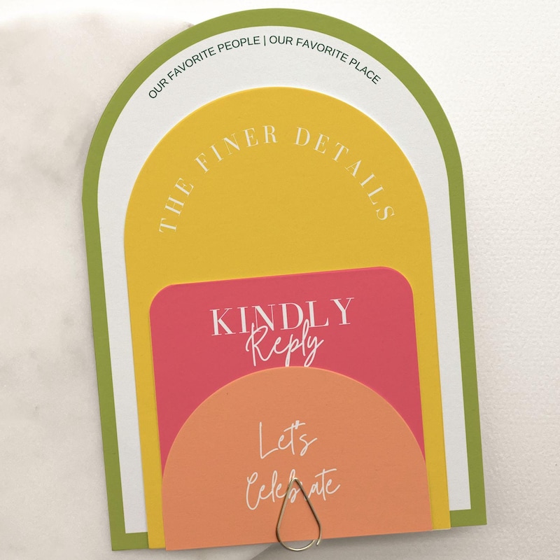 Colorful Invitations - Etsy