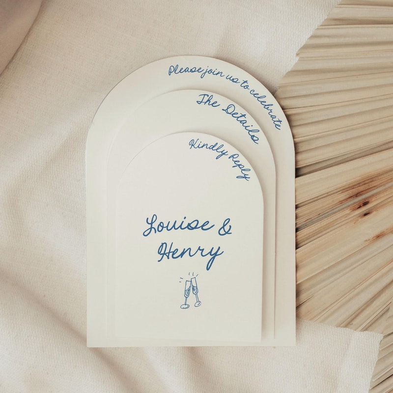 Hand Drawn Invite - Etsy