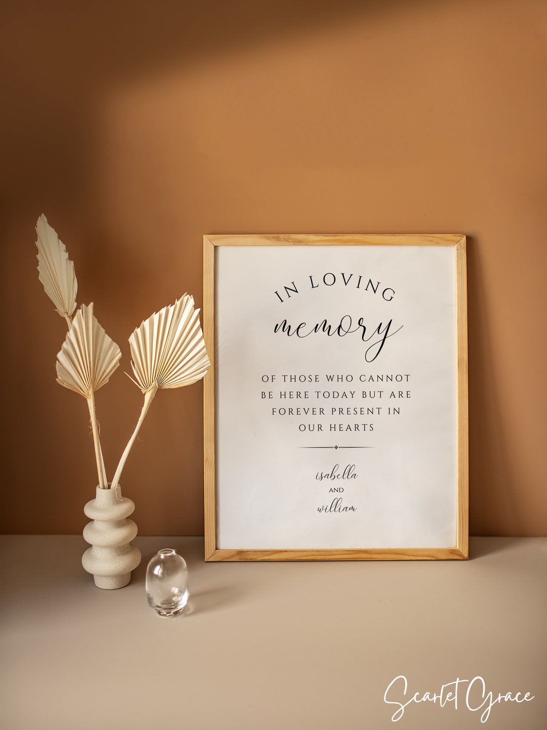 In Loving Memory Sign Printable Forever Present in Our Hearts Sign ...