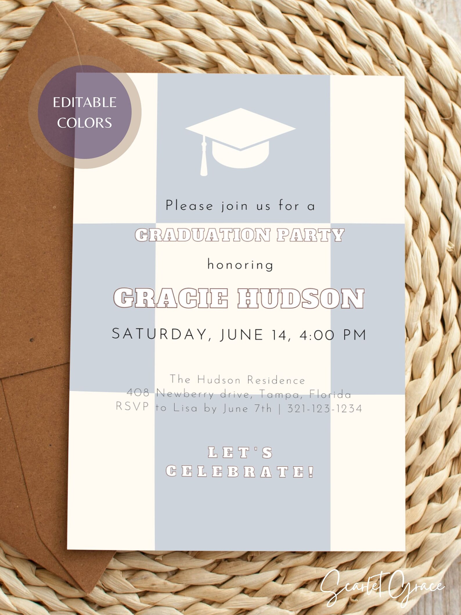 Retro Graduation Announcement Boho Photo Graduation - Etsy