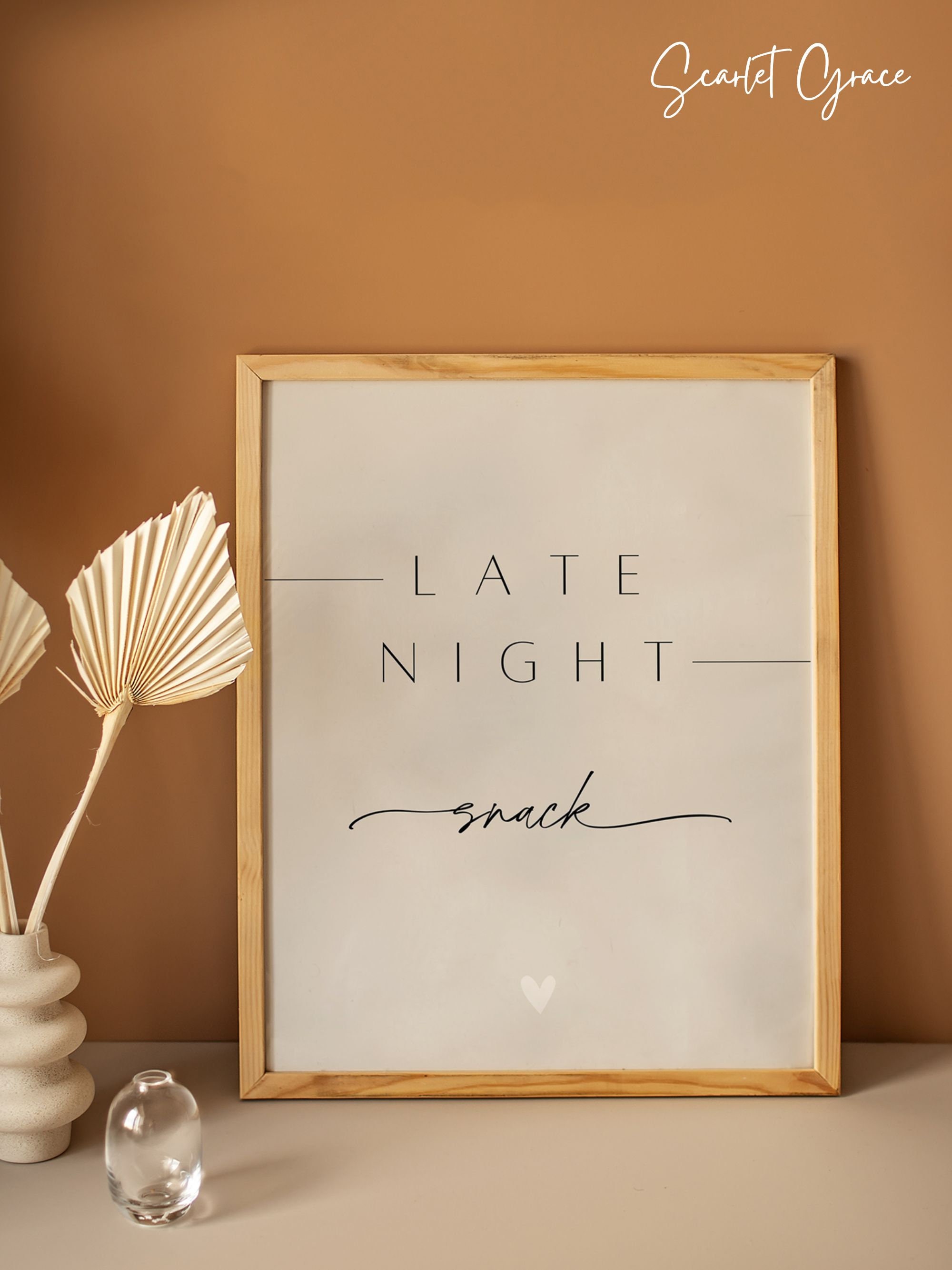 Modern Late Night Snack Wedding Sign Template Printable Late - Etsy