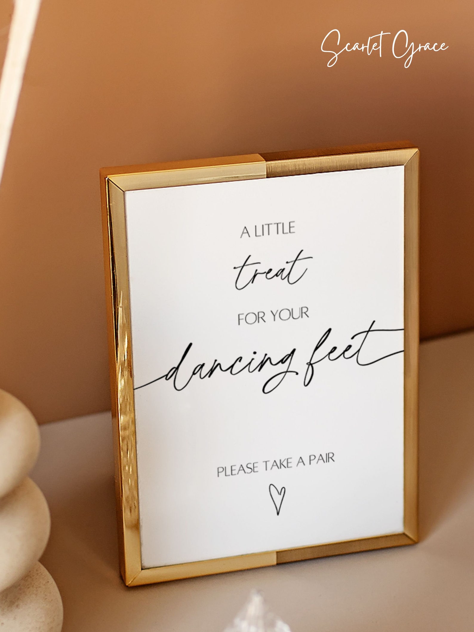 A Little Treat for Your Dancing Feet Sign Template Printable Wedding ...