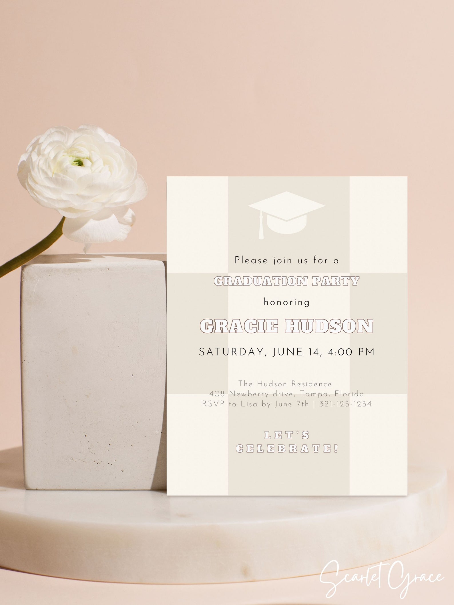 Retro Graduation Announcement Boho Photo Graduation - Etsy