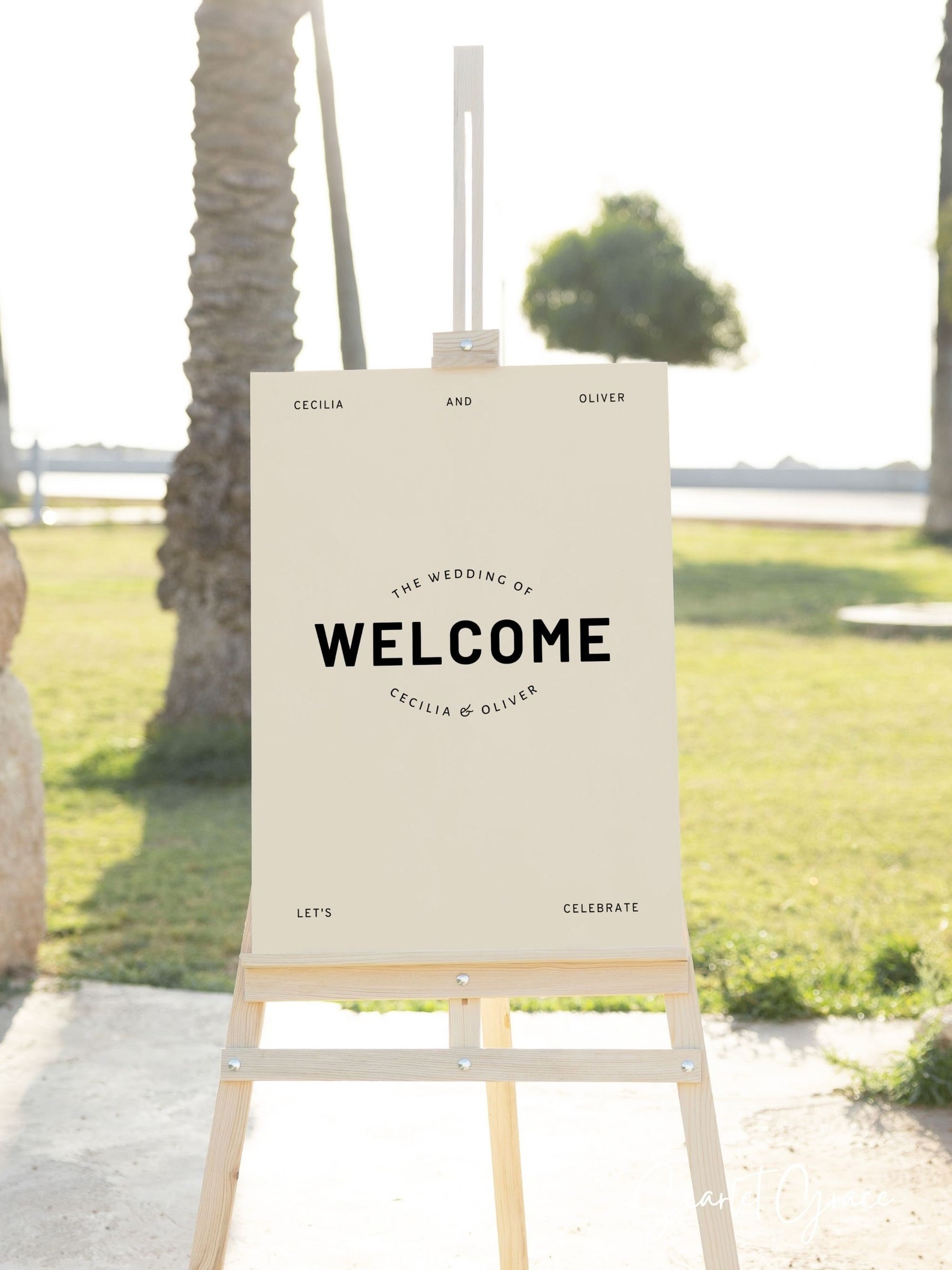 Wedding Welcome Sign Template Funky Wedding Sign Modern Wedding Welcome ...