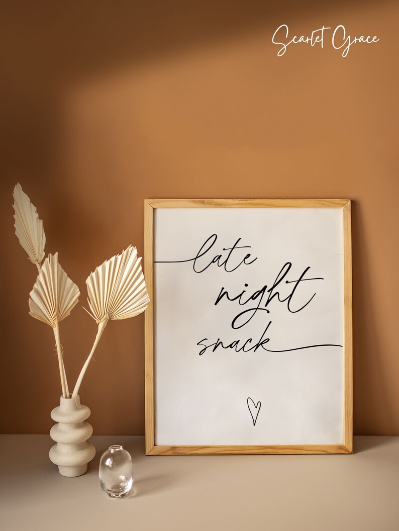 Late Night Snack Wedding Sign Template Printable Late Night - Etsy