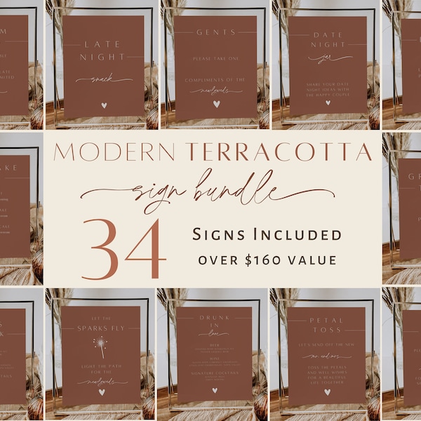 Terracotta Wedding - Etsy