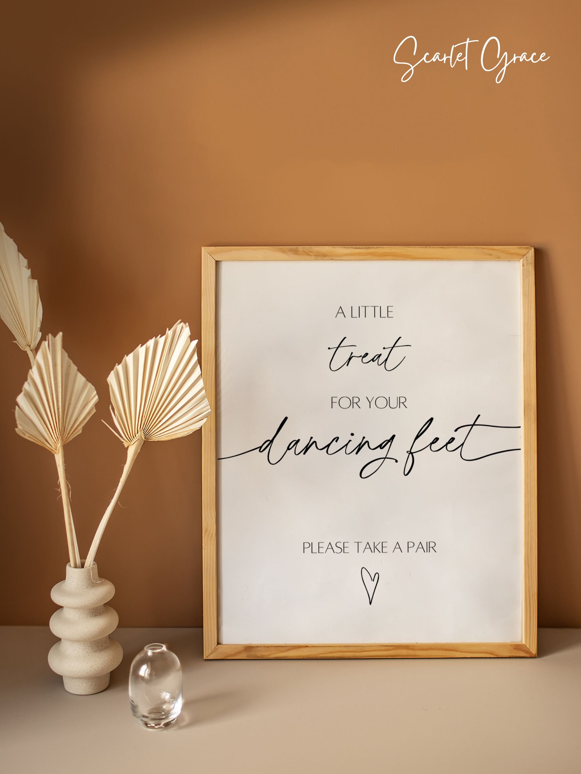 A Little Treat for Your Dancing Feet Sign Template Printable Wedding ...