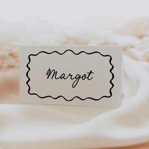Hand Drawn Place Card Template Illustrated Wedding Name Cards for Table ...