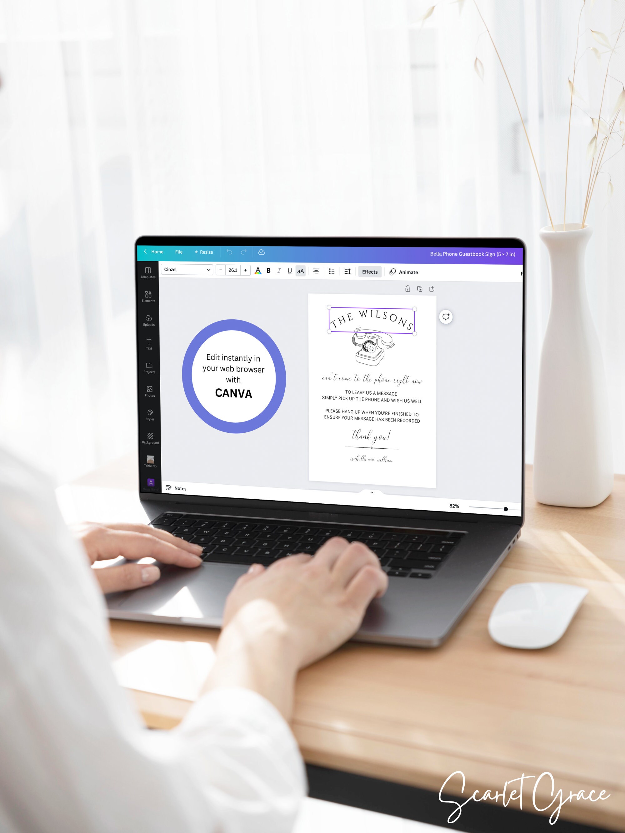 Phone Guest Book Sign Printable Modern Wedding Audio Message - Etsy