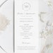 Minimalist Wedding Program Template Modern Order of Service Ceremony ...