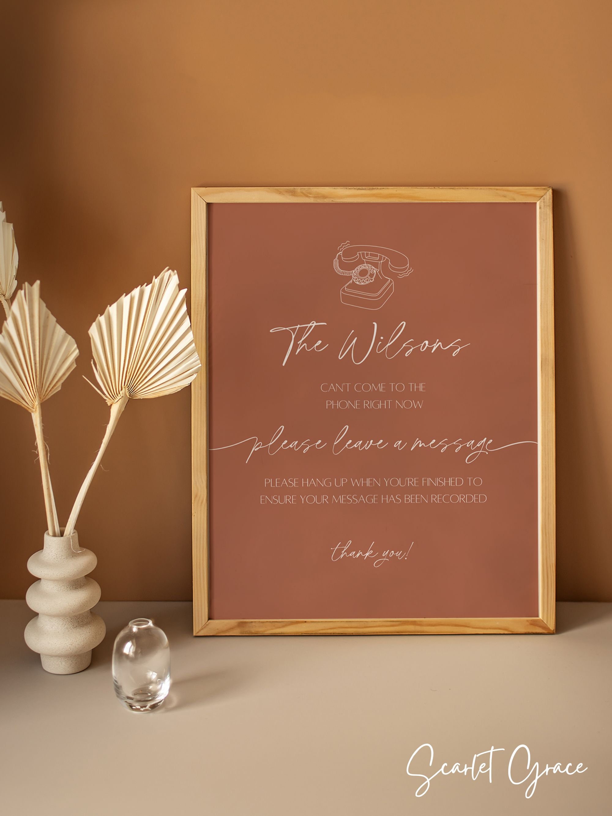 Modern Phone Guest Book Sign Printable Wedding Audio Message - Etsy