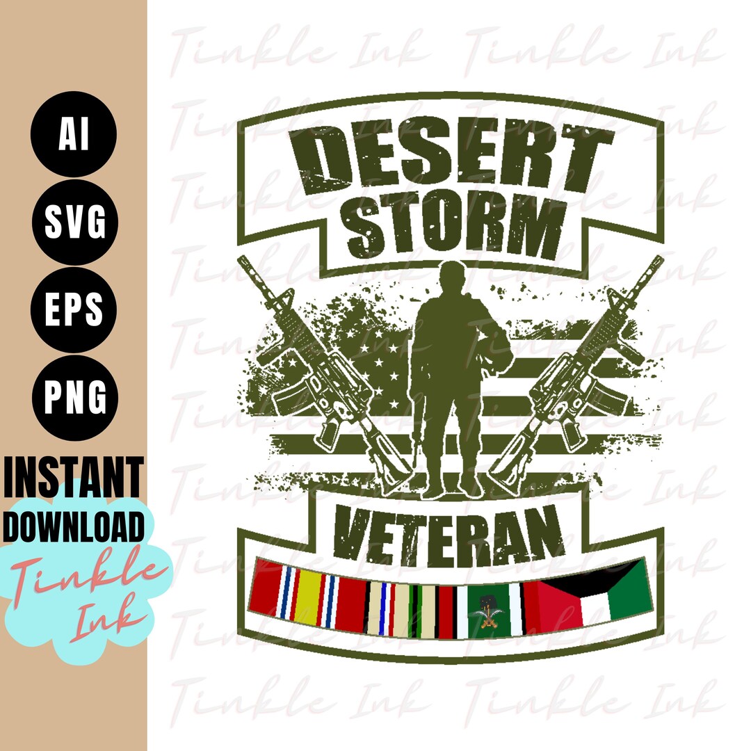 Desert Storm Veteran Svg | US Veteran Svg | Army Veteran Svg Png ...