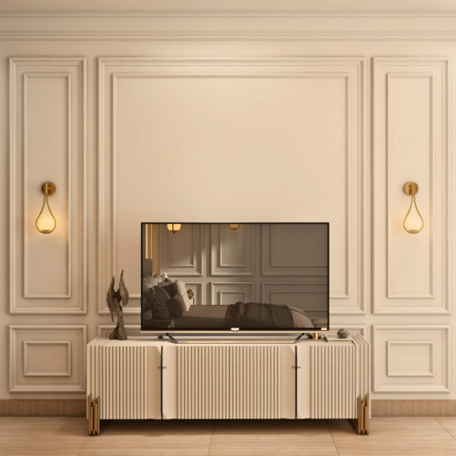 Wall Molding Package Ready to Assemble, Pre-cut Factory Primed, Wall ...