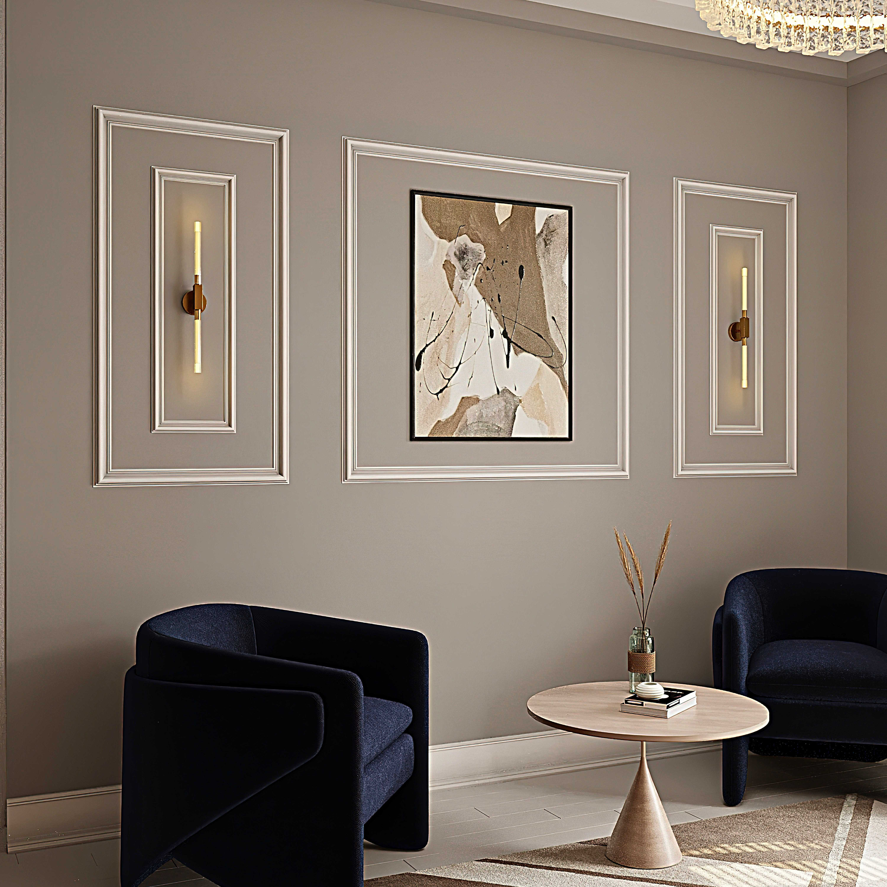 Ready to Install Wall Moulding Kit, Ready to Go Wall Paneling Kit Wall ...