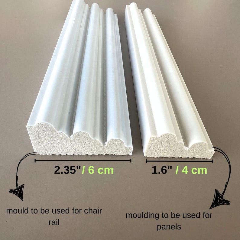 Wall Molding Package Ready to Assemble, Pre-cut Factory Primed, Accent ...