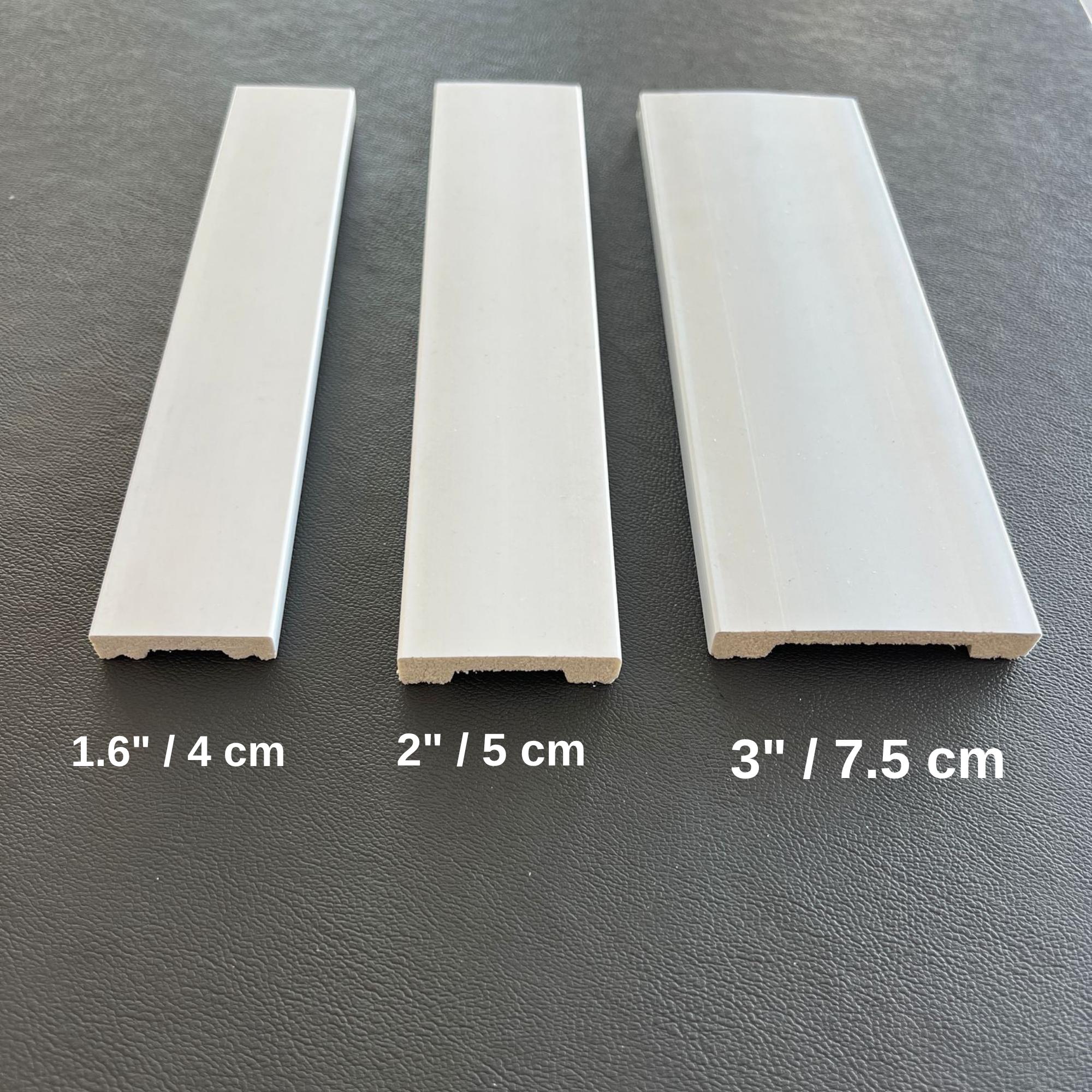 Pre-cut Wall Paneling Kit: Wainscoting Moldings, Paintable, 3 Upper & 3 ...