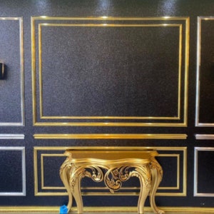 Shiny Gold Wall Molding Gold-coated Wall Molding, Painted Wall Molding ...