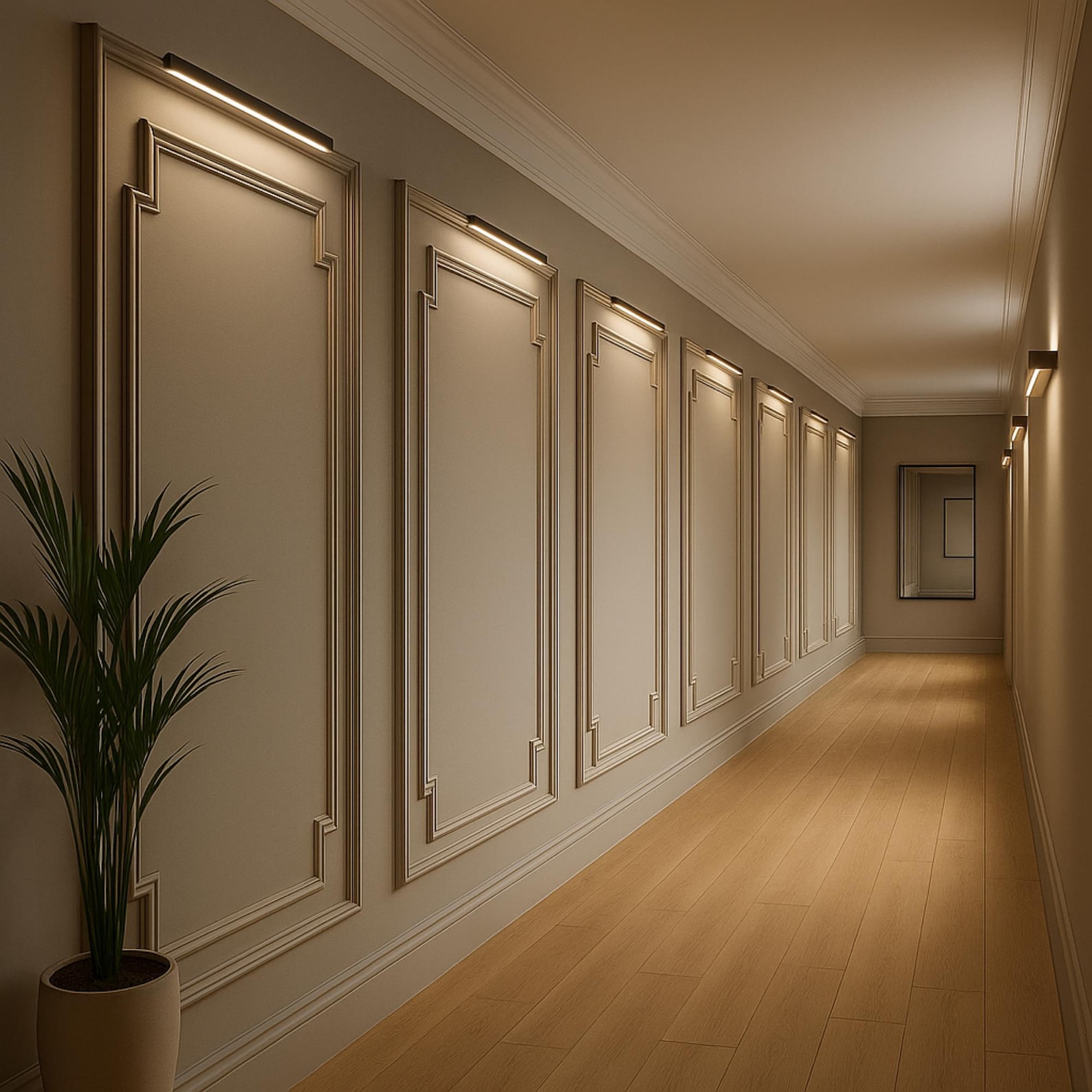 Pre-cut Wall Paneling Kit: Nested 3 Panel Wainscoting - Ready to ...