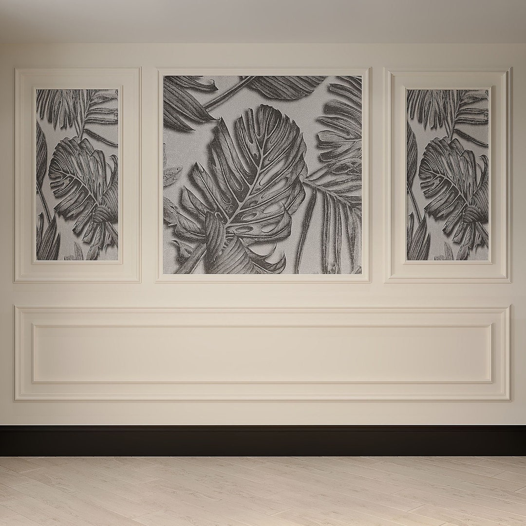 Wall Moulding Kit, Accent Wall, Custom Made Wall Molding Project Ready ...