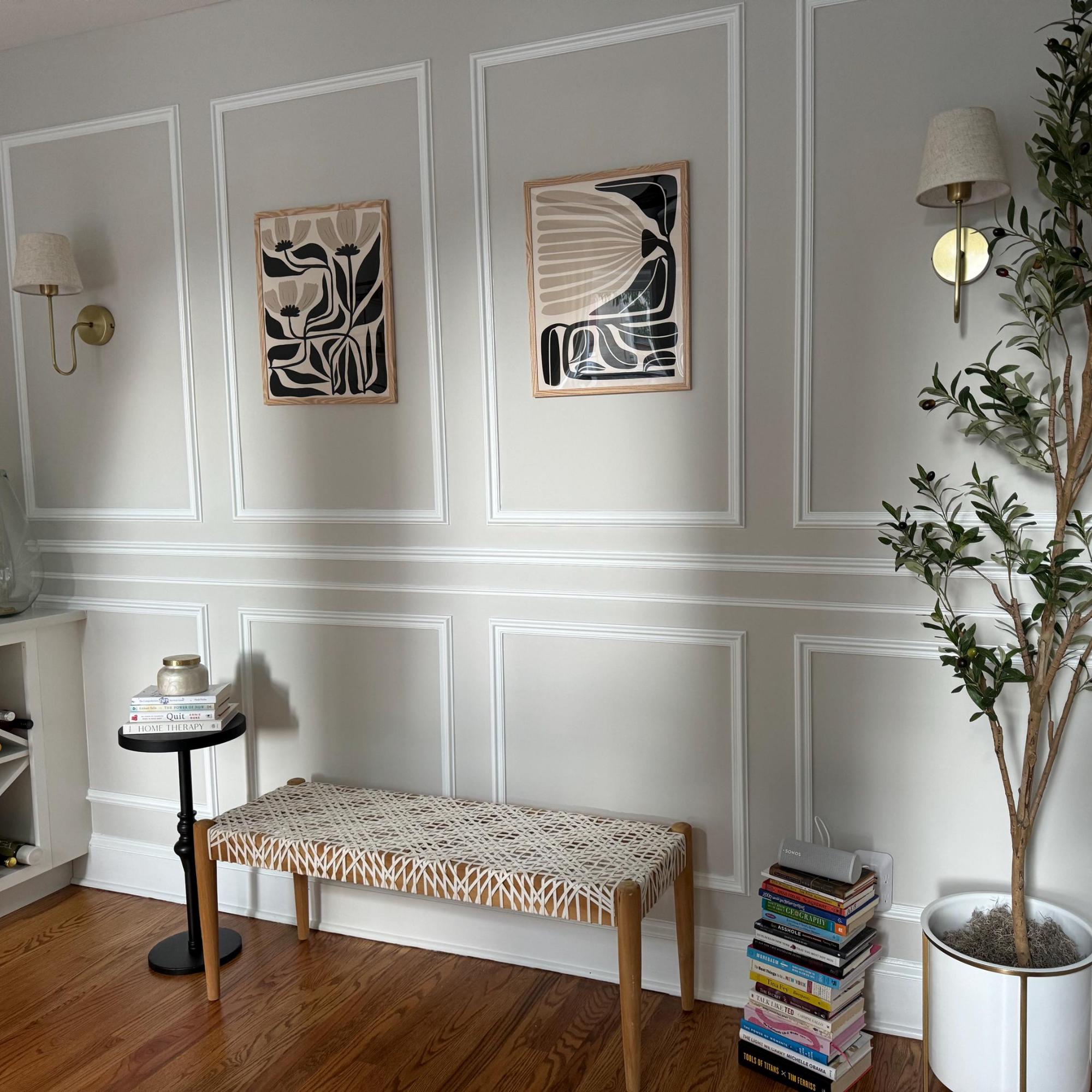 Ready-to-install Wall Molding Package, Living Room Pre-cut Factory ...