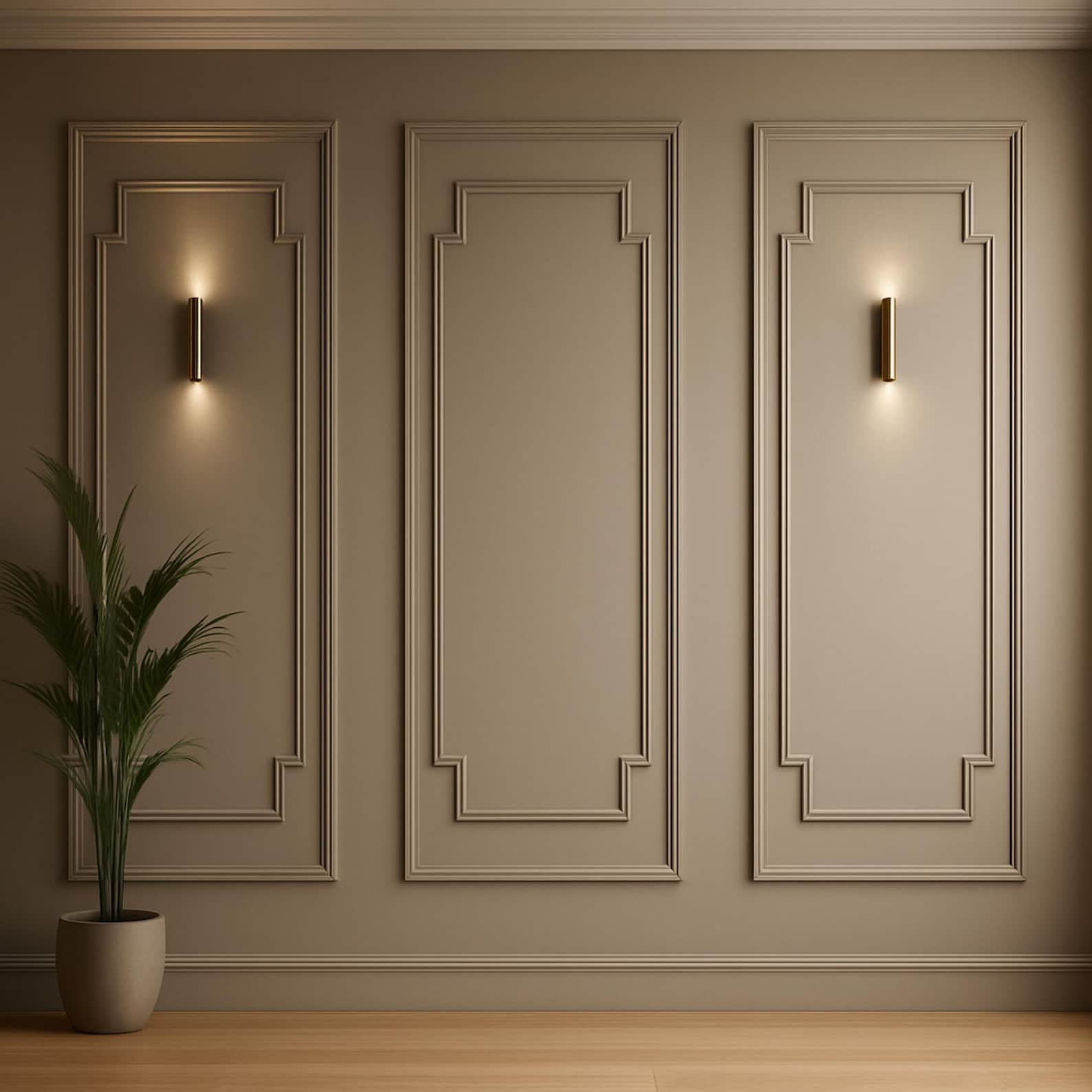 Pre-cut Wall Paneling Kit: Nested 3 Panel Wainscoting - Ready to ...