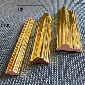 Shiny Gold Wall Molding Gold-coated Wall Molding, Painted Wall Molding ...