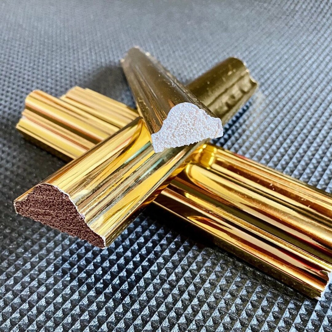 Shiny Gold Wall Molding Gold-coated Wall Molding Painted - Etsy