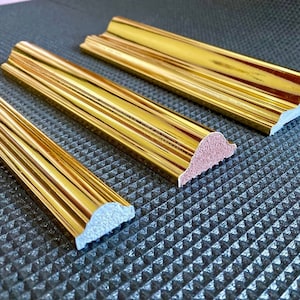 Shiny Gold Wall Molding Gold-coated Wall Molding Painted - Etsy