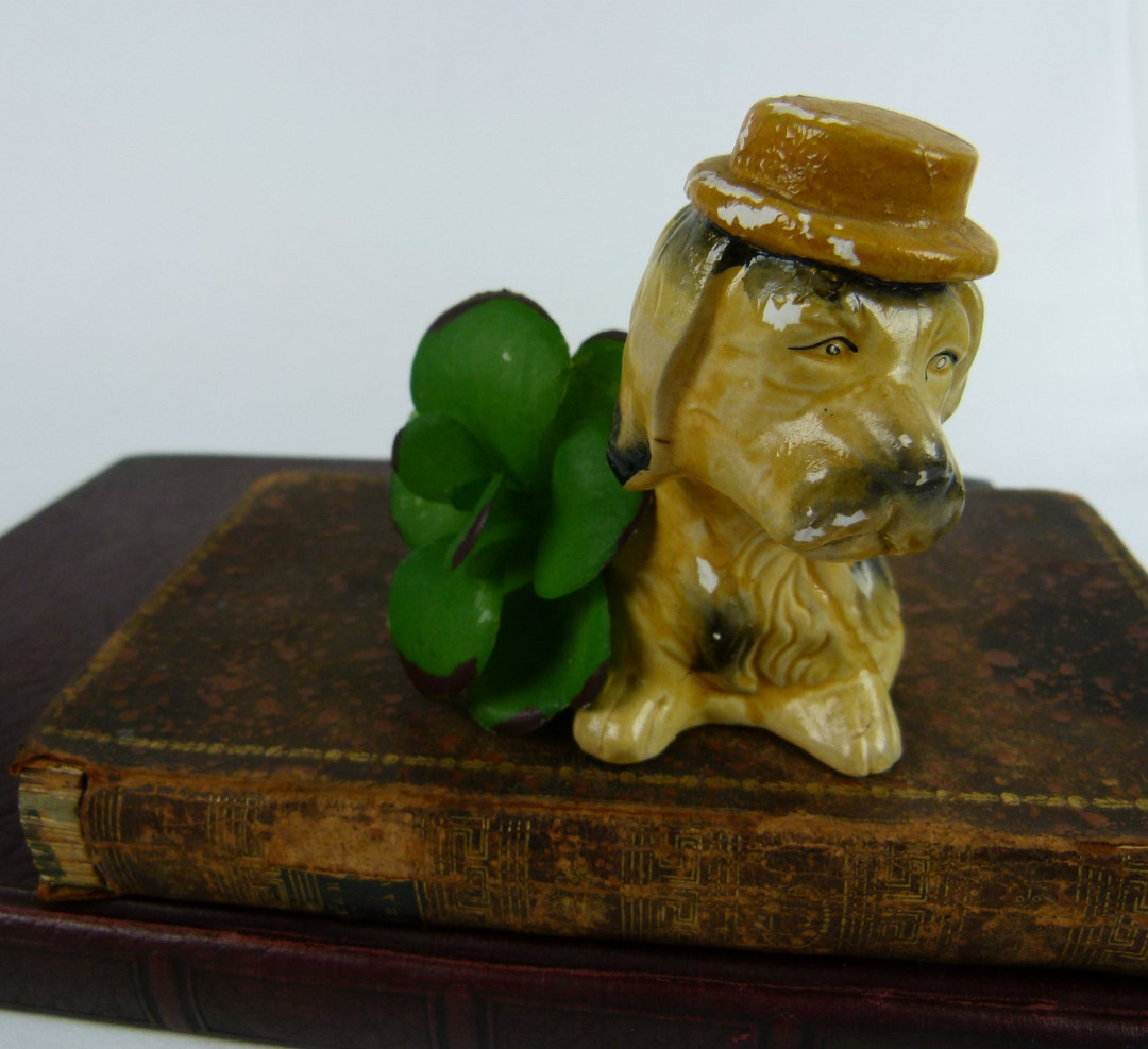 40s Asian Ceramic Dog | Made in Japan | Wearing a Hat | Dog Hat | Japan ...