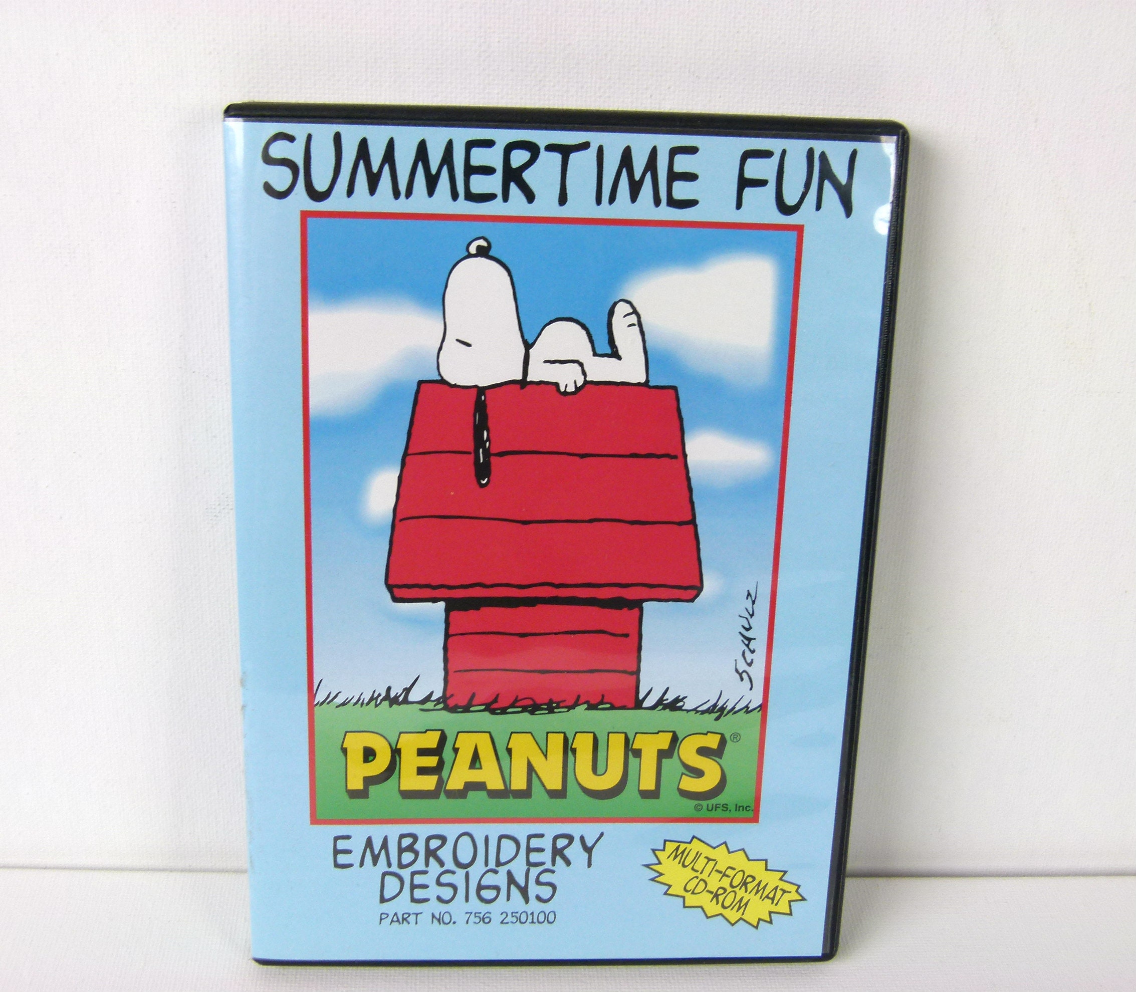 PEANUTS Embroidery Designs Summertime Fun Multi Format CD-ROM Machine ...