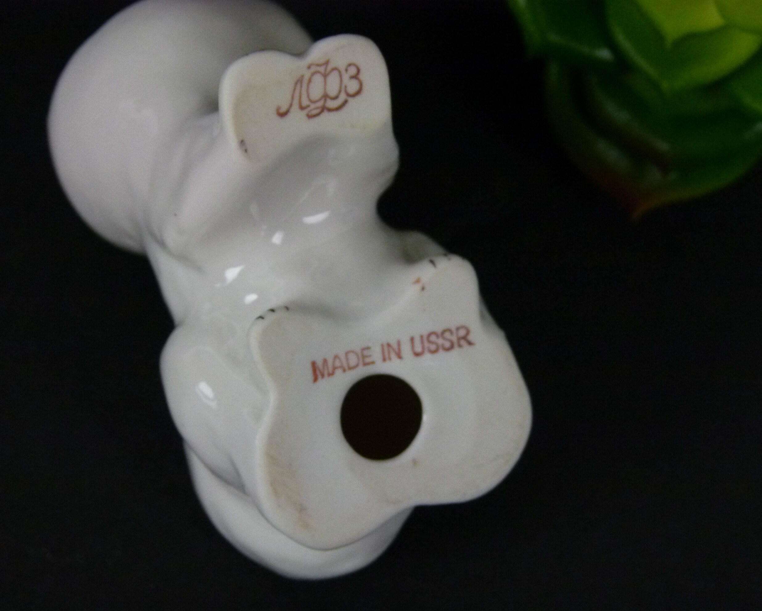 Vintage USSR DOG Russian LFZ Lomonosov White Porcelain | Samoyed Dog ...