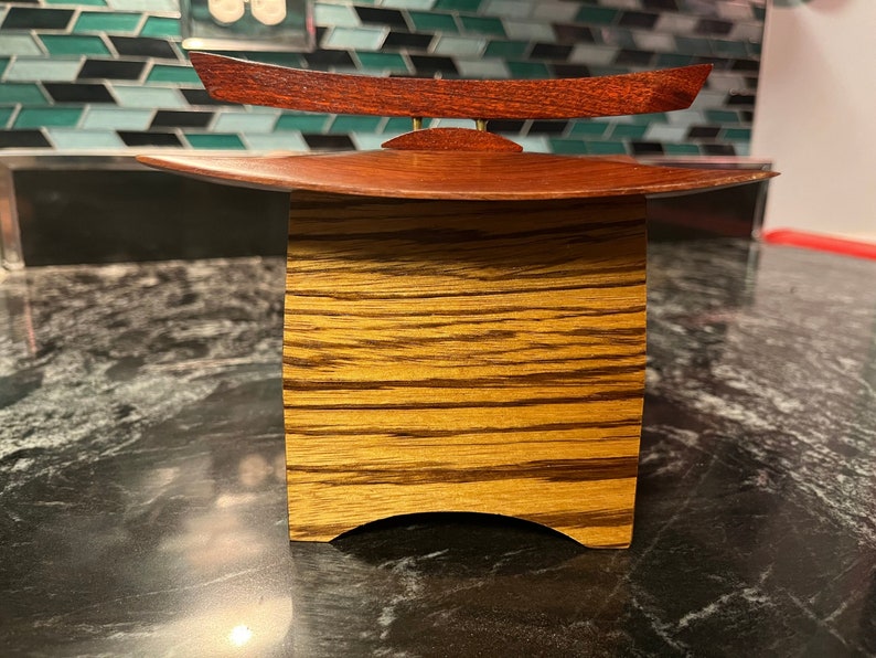 Decorative Handmade Wooden Pagoda Box With Lid Storage Keepsake Memory ...