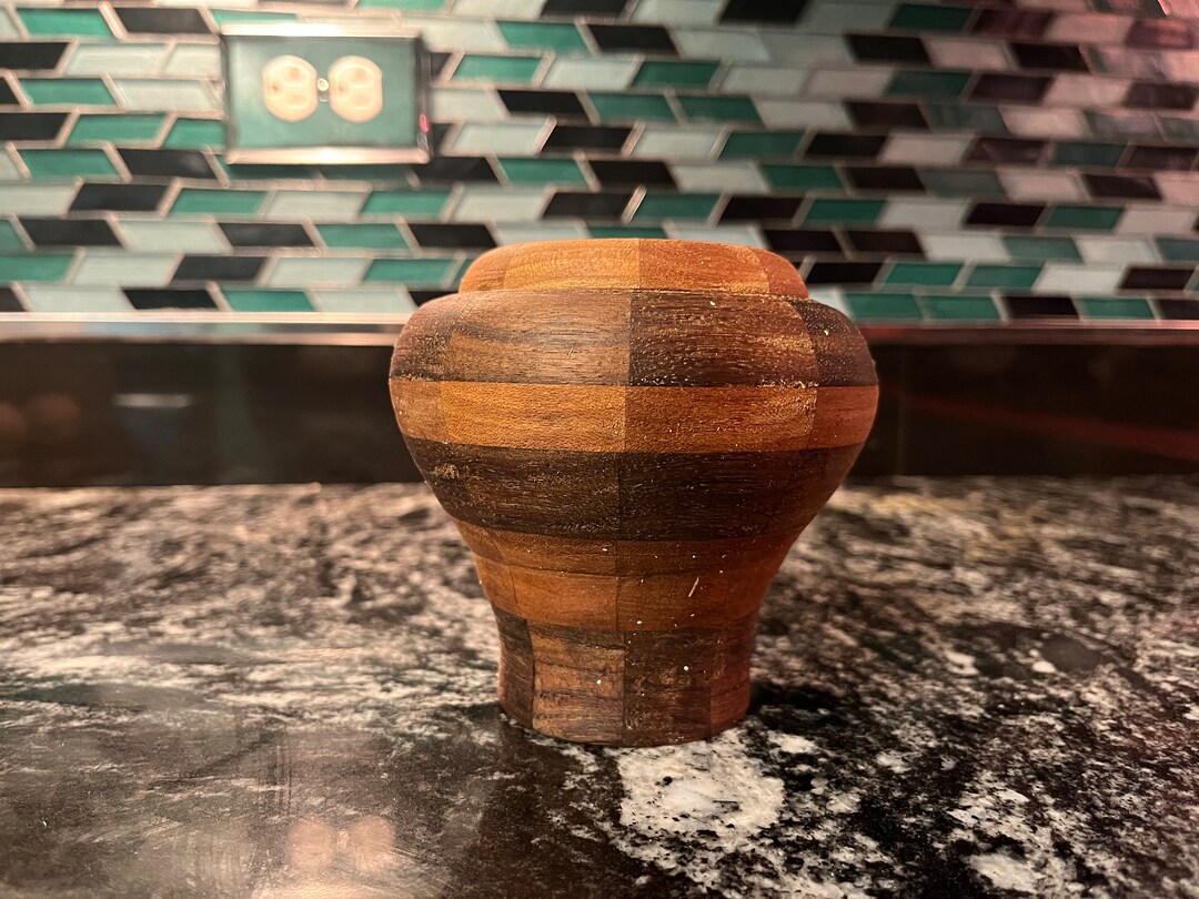 Decorative Hand Turned Wood Vase - Segmented Wood Bowl - Etsy