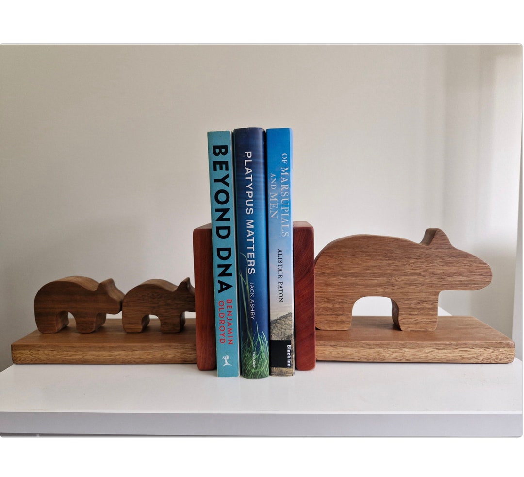Timber Wombat Bookends - Etsy